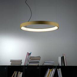 Martinelli Luce Lunaop Pendelleuchte, LED, 40001/2700/AU+40004/AU+40017,
