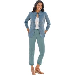 Damen Jeansjacke mit Stehkragen blue-bleached, Gr&ouml;&szlig;e 44