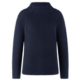 Peter Hahn - Pullover 1/1-Raglanarm, blau, Gr. 40 / M - Baumwolle