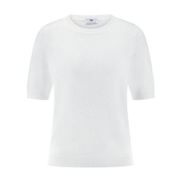Peter Hahn - Rundhals-Twinset, weiss, Gr. 48 / XL - Baumwolle