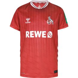 Hummel 1. FC K&ouml;ln 25-26 AWAY Teamtrikot Kinder - Gr&ouml;&szlig;e 164 - rot