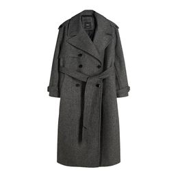 Bershka Between-Seasons Coat female Grey size XS