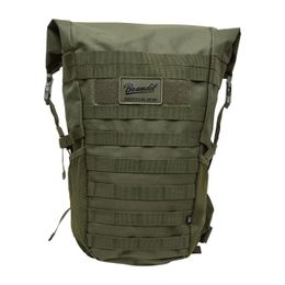Rucksack Brandit "Brandit Cooper Rolltop", Gr. onesize, olive, Polyester, Rucksäcke