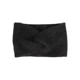 Stirnband Capelli New York, Damen, schwarz, Fleece, Kunstfaser, meliert, Mützen, mit Boucle-Optik