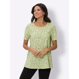 Longshirt "Longshirt", Damen, Gr. 40, gr&uuml;n (pistazie, bedruckt), 100% Baumwolle, gemustert, mehrfarbig, Rundhals, Shirts Longshirt