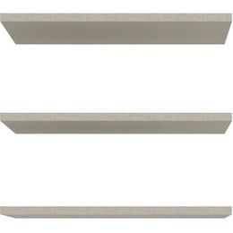 Einlegeboden FORTE, grau, B:42,2cm H:42cm T:1,5cm, Holzwerkstoff, Einlegeb&ouml;den, Einlegeboden, Einlegeboden 3er Set, Textilstruktur, Breite 42,2 cm