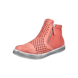 Stiefelette Andrea Conti "Andrea Conti Stiefelette Leder", Damen, Gr. 39, rosa (altrosa), Leder, Schuhe Stiefelette
