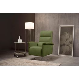 Sessel Egoitaliano "Kelly Designsessel, Clubsessel & Relaxsessel, bequem, zeitlos elegant", gr&uuml;n (kiwi), B:83cm H:105cm T:92cm, Sessel, Sessel, drehbar, manuelle Relaxfunktion mit Push-Back-Mechanismus