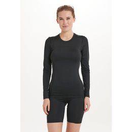 Funktionsshirt Endurance "Power", Damen, Gr. 44, schwarz, 90% Polyester, 10% Elasthan, unifarben, normal, Rundhals, Shirts Funktionsshirt, mit atmungsaktiven Mesh-Einsätzen