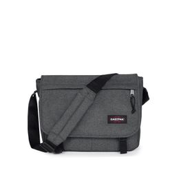 Messenger Bag Eastpak "Delegate +", Damen, Gr. B/H/T: 39cm x 31cm x 13cm, schwarz (schwarz denim), Polyester, Taschen, Umhängetasche Arbeitstasche Schultasche