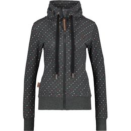 alife and kickin Kapuzensweatjacke ALIFE & KICKIN "Damen VivianAK B", Damen, Gr. M, moonless, 50% Baumwolle, 50% Polyester, Sweatjacken
