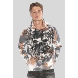 Cipo & Baxx Kapuzenpullover CIPO & BAXX "Sweatshirts", Herren, Gr. XL, schwarz, 70% Baumwolle, 30% Polyester, bedruckt, regular fit, Pullover Kapuzenpullover, mit coolem Print