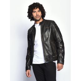 Lederjacke Mustang "Whyte", Herren, Gr. 4XL, braun, Obermaterial: 100% Lammleder; Innenfutter: 100% Baumwolle; &Auml;rmelfutter: 100% Polyester, ohne B&uuml;ndchen, Jacken