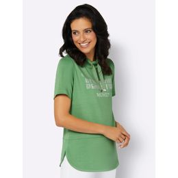 Kurzarmshirt Inspirationen "Shirt", Damen, Gr. 36, gr&uuml;n (apfel), 50% Modal, 44% Polyester, 6% Elasthan, unifarben, Shirts