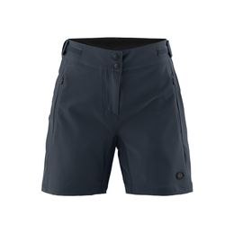 Fahrradhose Gonso "Adventure Super Shorts W", Damen, Gr. 36, Normalgrößen, blau (nachtblau), 86% Polyester, 14% Elasthan, Hosen Fahrradhose, Damen Bike-Shorts, Innenhose mit Sitzpolster, Radhose mit Komfortbund