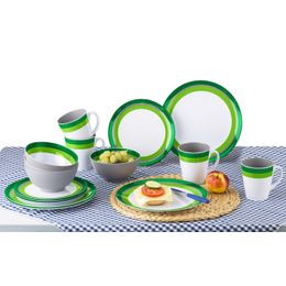 Berger Greenline Melamin Geschirr-Set 16-tlg. - Kunststoff und Melamin Geschirr-Sets