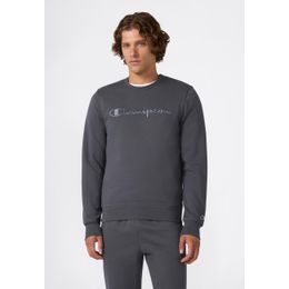 Sweatshirt Champion, Herren, Gr. S (44/46), fgy, Obermaterial: 70% Baumwolle, 30% Polyester, Rundhals, Sweatshirts Sweatshirt