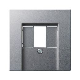 GIRA Zentralplatte Telekommunikations-Anschluss-Einheit Abdeckung aluminium, Retail