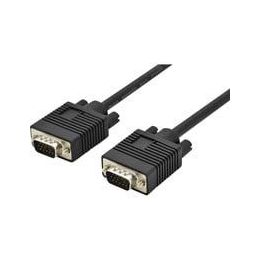 Digitus VGA-Monitor-Anschlusskabel, VGA-Stecker > VGA-Stecker schwarz, 5 Meter, HD DSUB 15-pin Stecker