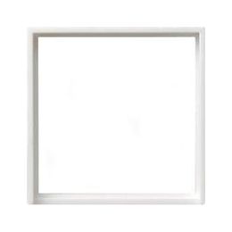 GIRA Adapterrahmen mit quadratischem Ausschnitt f&uuml;r Ger&auml;te mit Abdeckung quadratisch 50 x 50 mm wei&szlig; (matt), Retail