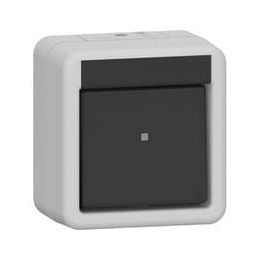 GIRA Wippschalter 10 Ampere 250 Volt Universal-Aus-Wechselschalter Kunststoff grau, Retail