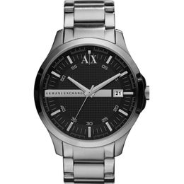 Armani Exchange Analoguhr Herren Gr&ouml;&szlig;e One Size schwarz / silber