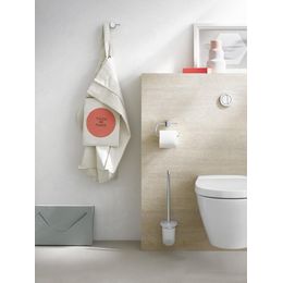 Emco rondo 2 B&uuml;rstengarnitur Glasteil satiniert, Stiel chrom, chrom, 451500101 451500101