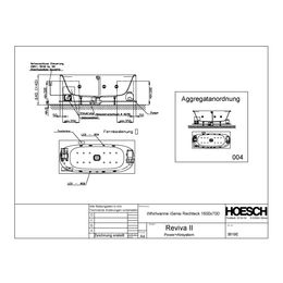 Hoesch Monolith Einbau Whirlwanne iSensi Rechteck 1600x700 mit System Reviva II 3819E.010305004