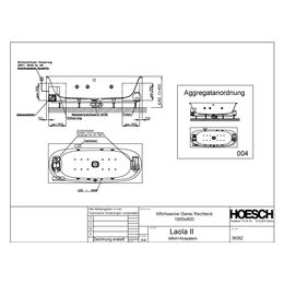 Hoesch Monolith Einbau Whirlwanne iSensi Rechteck 1900x800 mit System Laola II 3828Z.010305004
