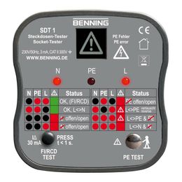 BENNING Steckdosentester mit Fingerkontakt BENNING SDT 1 (020053)