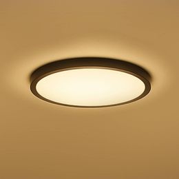 calex Smart LED-Deckenlampe HALO &Oslash; 30cm schwarz IP54 RGB CCT