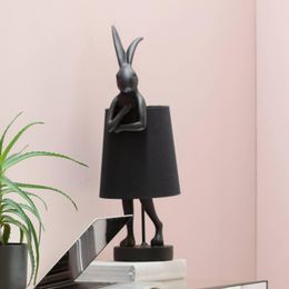 KARE Tischleuchte Animal Rabbit, schwarz/gold, 68 cm, E14