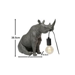 KARE Tischleuchte Sitting Rhino, grau, 39 cm hoch, E27