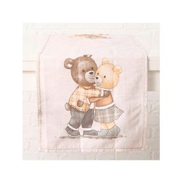 Boltze Tischl&auml;ufer "Henry" in Wei&szlig;/ Braun - (L)140 x (B)40 cm - 12% |