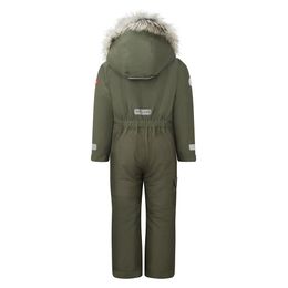 Trollkids Schneeanzug "Kirkenes" in Khaki - 30% | Gr&ouml;&szlig;e 128 | Kinderhosen