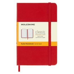 Moleskine Liniertes Notizbuch in Rot - (B)9 x (H)14 cm - 10% | Buero-schulbedarf