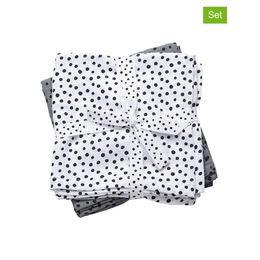 Done by Deer 2er-Set: Mulltücher "Happy dots" in Grau - (L)70 x (B)70 cm - 30% | Baby-spucktuecher