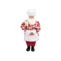 Clayre & Eef Clayre & Eef Dekofigur "Weihnachtsmann" in Rot/ Wei&szlig; - (H)45 cm - 25% | Dekofiguren