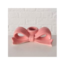 Boltze Kerzenleuchter "Bow" in Rosa - (H)4 cm - 12% | Kerzen-vasen