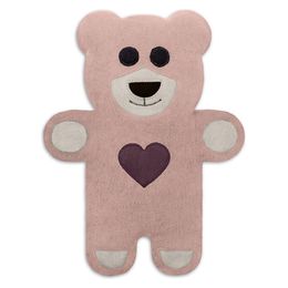 Leschi Bio-K&ouml;rnerkissen "B&auml;r Teddy" in Rosa - (L)40 x (B)4 x (H)14 cm - 14% | Kinderbetten