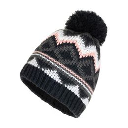 Kamik Mütze "Karo" in Schwarz/ Grau - 85% | Größe 104-140 | Kindermuetzen