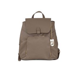 Lucca Baldi Leder-Rucksack "Dollaro" in Taupe - (B)23 x (H)28 x (T)10 cm - 78% | Damen-taschen