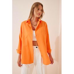 Happiness Istanbul Bluse in Orange - 56% | Gr&ouml;&szlig;e 40 | Damen-blusen