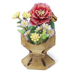 MGM 109tlg. 3D-Puzzle "Blumen-Bouquet - Kamelie" - ab 8 Jahren - 22% | Gesellschaftsspiele