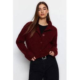 Trendyol Cardigan in Bordeaux - 53% | Gr&ouml;&szlig;e M | Damen-pullover-cardigans