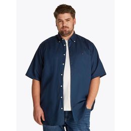 Tommy Hilfiger Big & Tall TOMMY HILFIGER BIG & TALL Kurzarmhemd »BT-LINEN BLEND SOLID« Carbon Navy 3XL - N-Gr N-Gr 3XL Hemd von Tommy Hilfiger Big & Tall