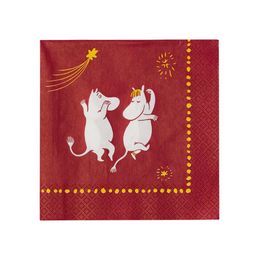 Moomin Servietten ''Festive Moments'' in Rot - 20 St&uuml;ck - 32% |