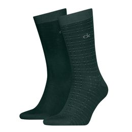 Calvin Klein Socken &raquo;CK MEN SOCK 2P GRID&laquo; 2er Pack Dark Green - (40/46) - (40/46)