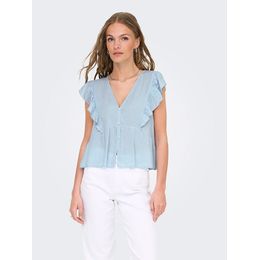 Only Top "Rian" in Hellblau - 25% | Gr&ouml;&szlig;e L | Damen-tops