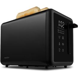 Medion Toaster &raquo;MD12102, 2 Toastschlitze&laquo; 2 Schlitze f&uuml;r 2 Scheiben 850 W abnehmbarer Br&ouml;tchenaufsatz matt schwarz